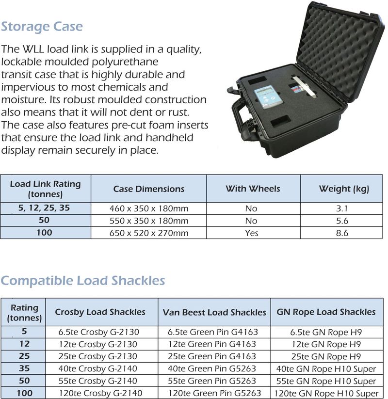 WLL Stainless Steel Wireless Load Link | LCM Systems